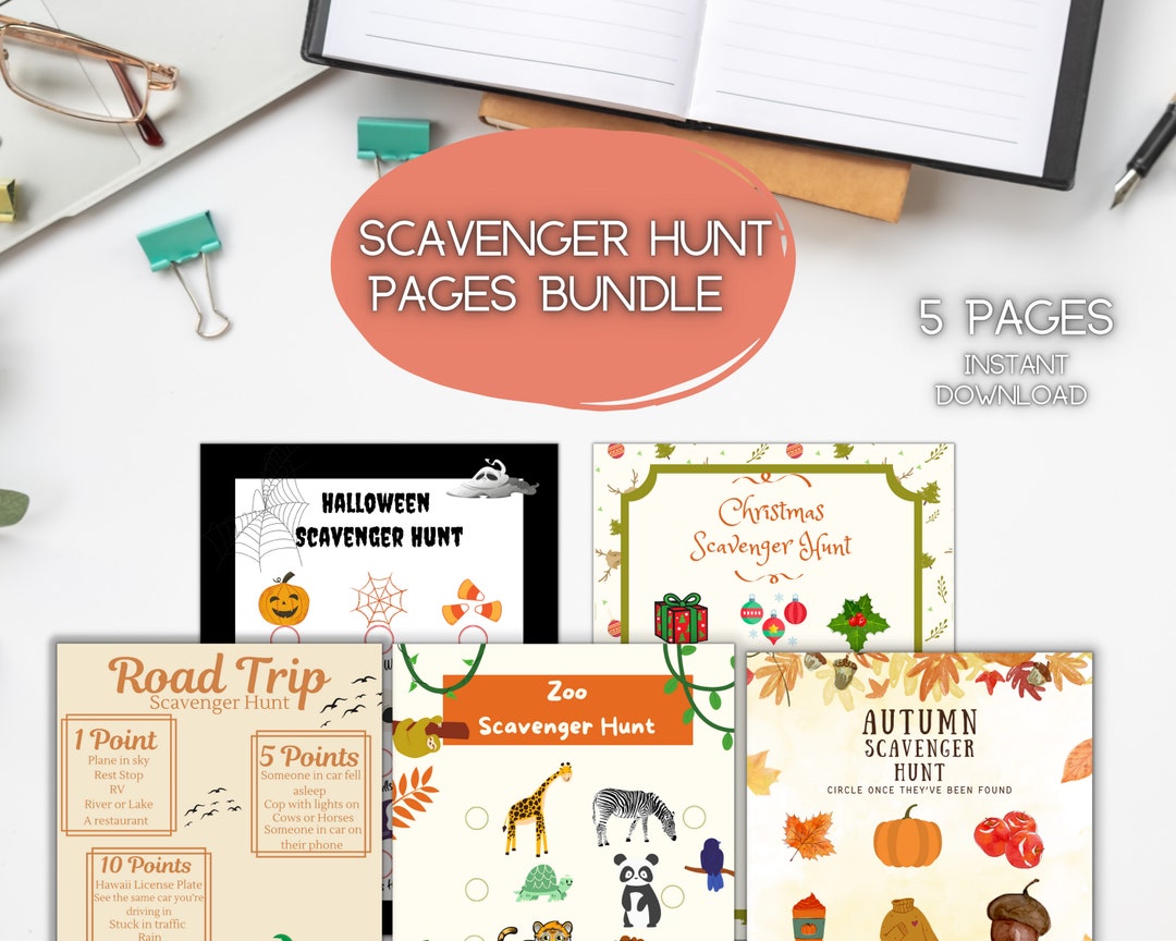 Holiday/seasonal Scavenger Hunt - Etsy