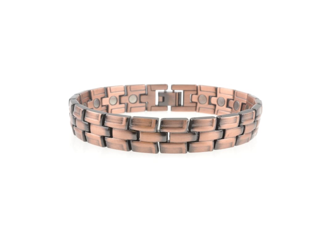 Copper Magnetic Bangle With Chain Style Band and 20 Magnets - Etsy
