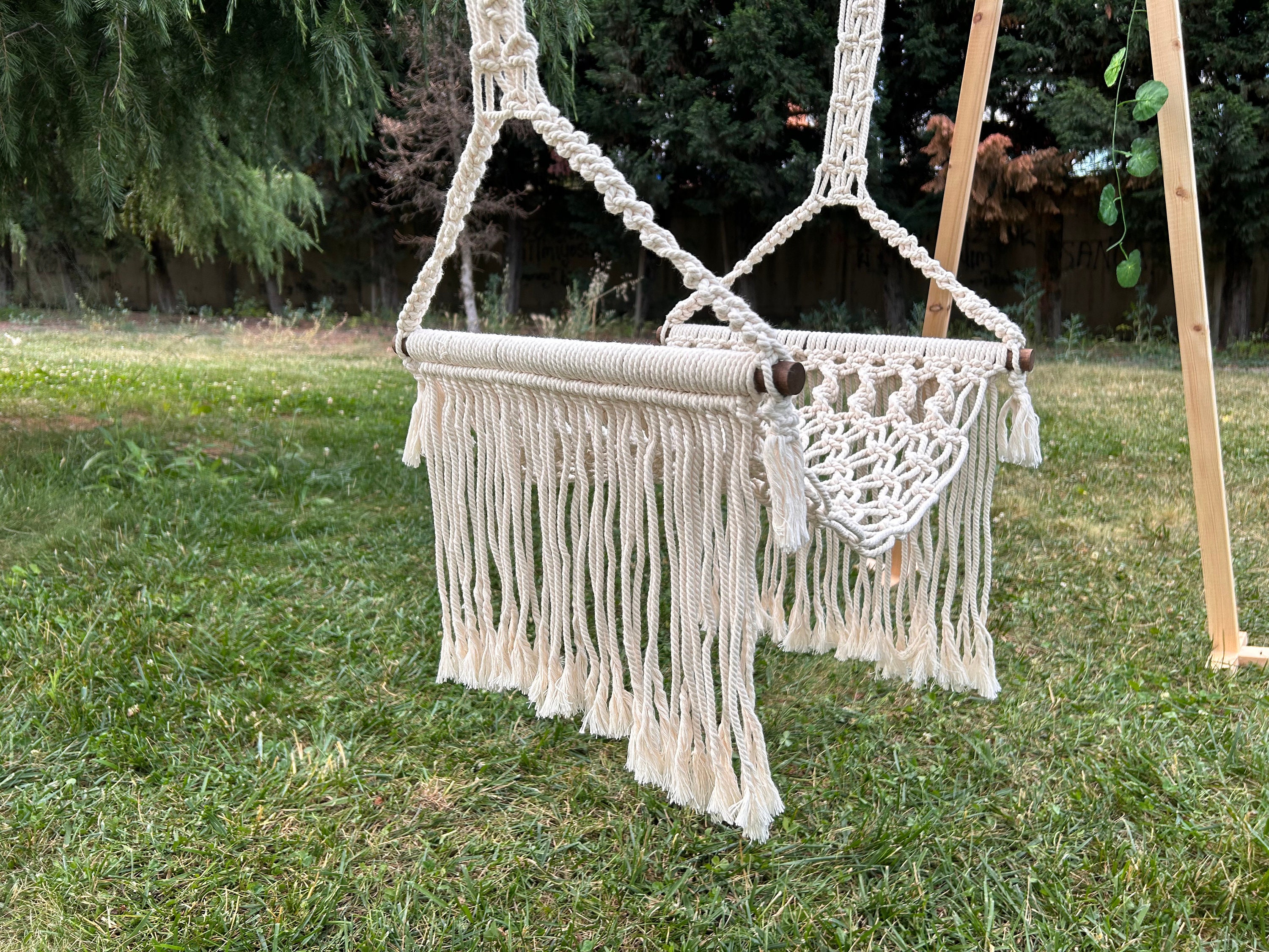 Swing Macrame | Backyard Swing | Boho Swing | Indoor&outdoor Tree Swing ...