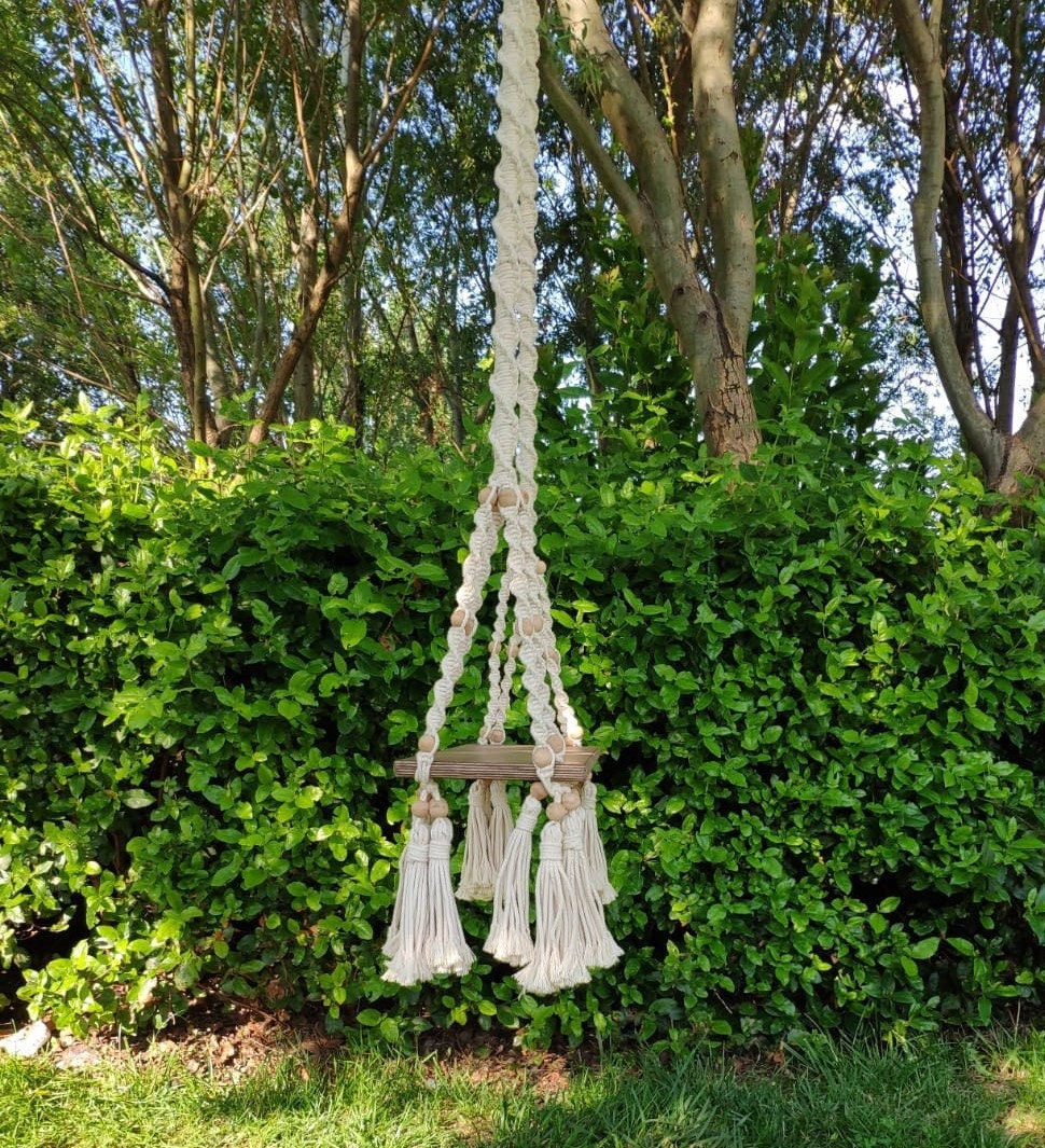 Swing Macrame Children/adultbackyard Swingboho Swing - Etsy