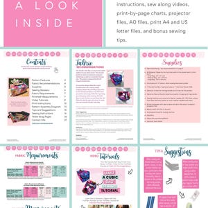 Claudia Cubic Bag Sewing Pattern: Cosmetic & Travel Organizer (PDF) - Etsy