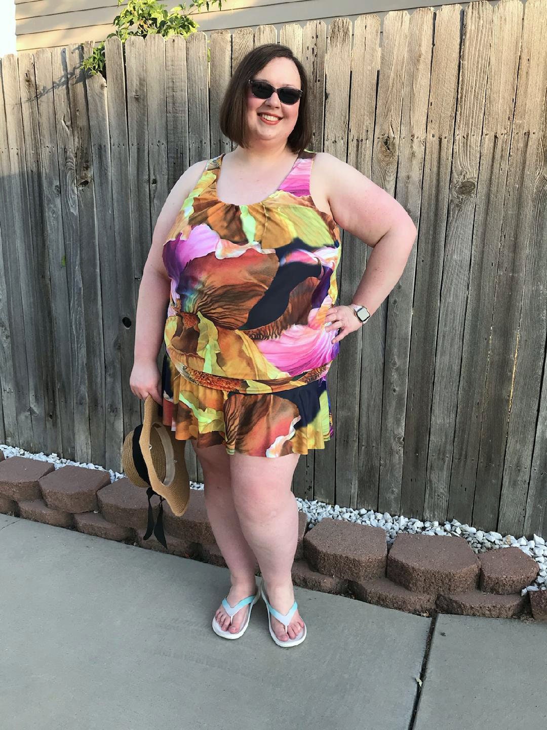 Tankini Swimsuit Sewing Pattern: Skirted Swimwear, Sizes XXS-6XL ...