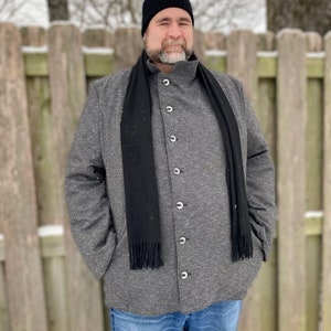 Woven Peacoat Jacket Pattern - PDF Sewing Pattern (straight Fit ...