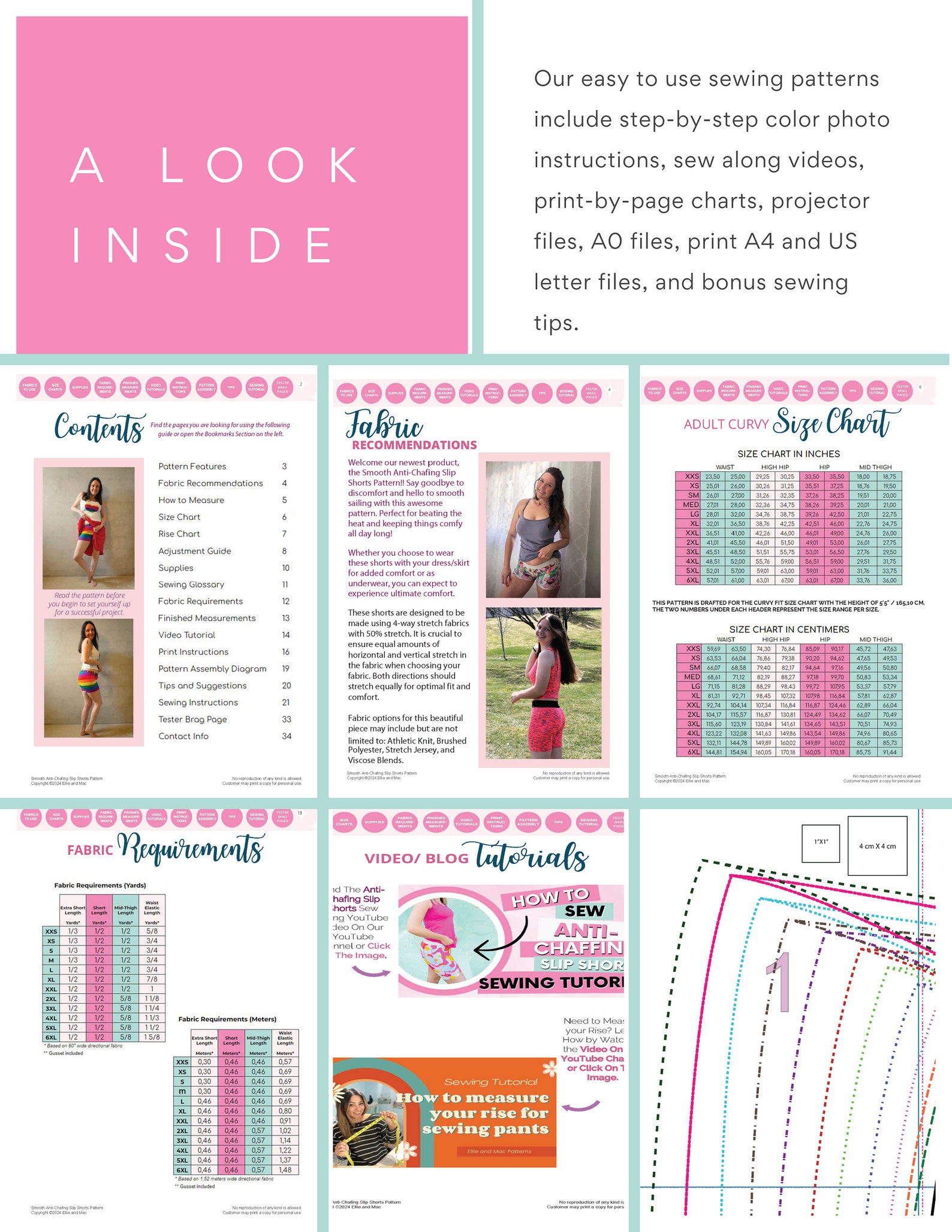 Anti-chafing Slip Shorts Sewing Pattern: Boxer Shorties (PDF) - Etsy