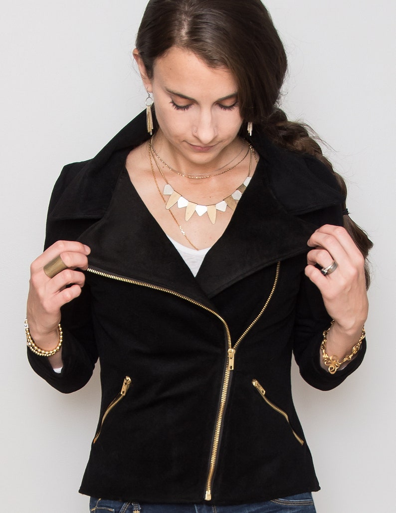 Modern Moto Jacket Sewing Pattern: XXS-5XL, Video Tutorial (PDF) - Etsy