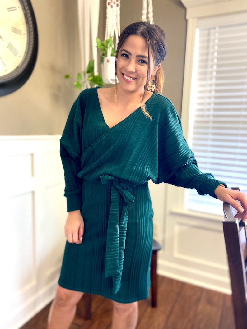 Crossover Top & Dress Sewing Pattern: XXS-6XL, Dolman Sleeve (PDF ...