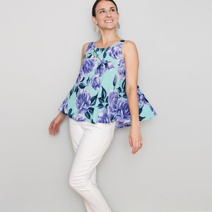 Lucy Swing Top Sewing Pattern: Easy Knit Tank (XXS-6XL) (PDF Pattern ...