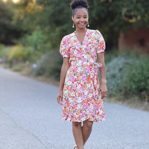Woven Wrap Top & Dress Sewing Pattern: Leonie Design (PDF Pattern) - Etsy