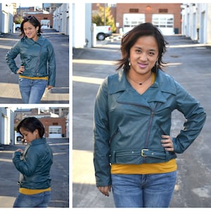 Modern Moto Jacket Sewing Pattern: XXS-5XL, Video Tutorial (PDF) - Etsy