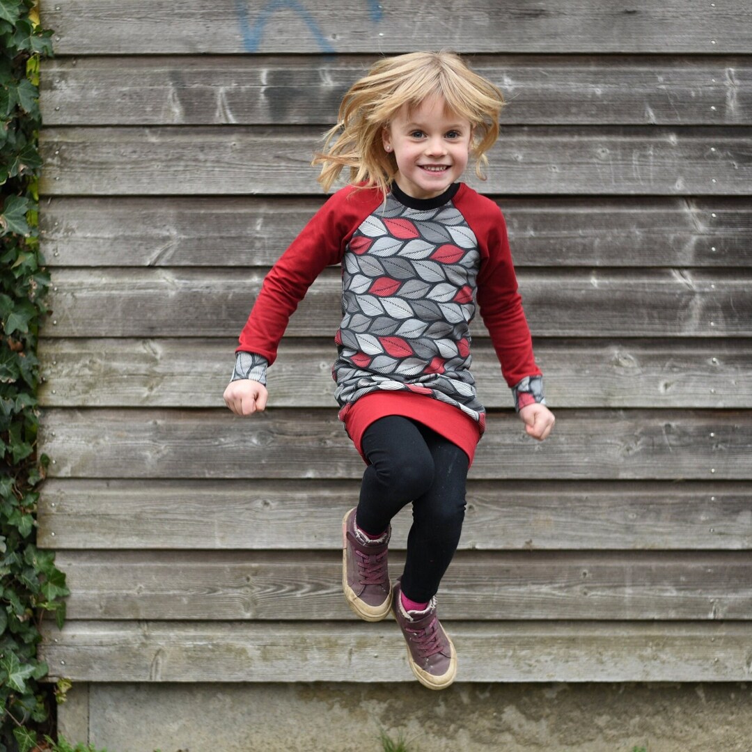 Kids Raglan Sweater Sewing Pattern - Sizes 6 Months - Big Kid 14 ...