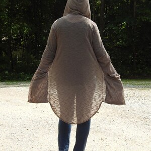 Hooded Cardigan Sewing Pattern: Hi-low Hem, Pockets (XXS-7XL) (PDF ...