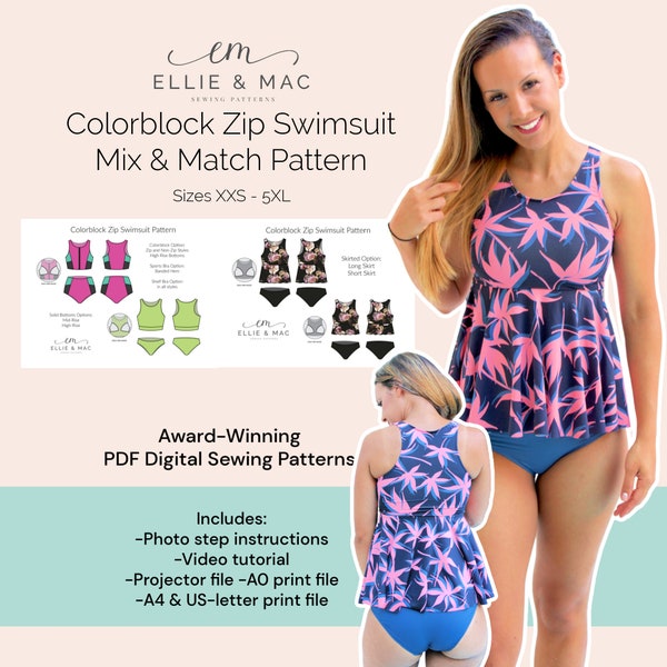 Swimsuit Pattern - Etsy