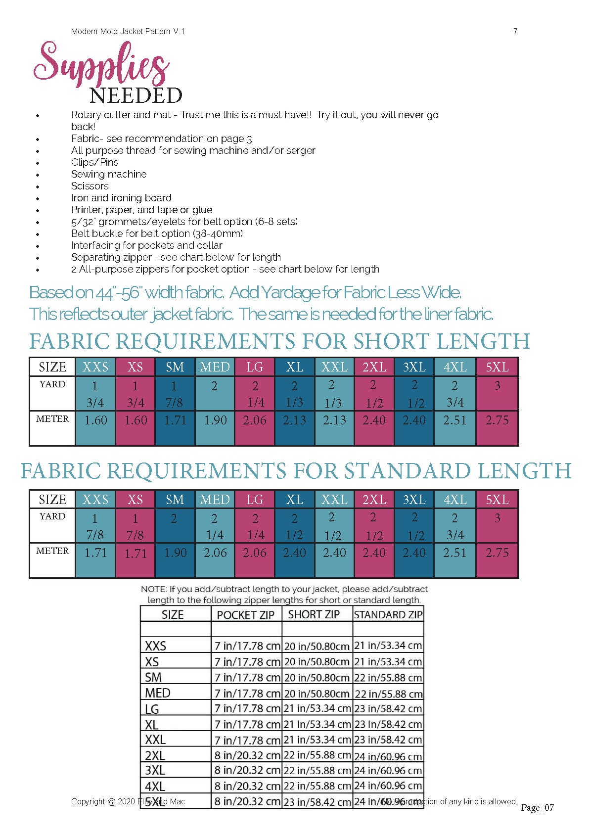 Modern Moto Jacket Sewing Pattern: XXS-5XL, Video Tutorial (PDF) - Etsy