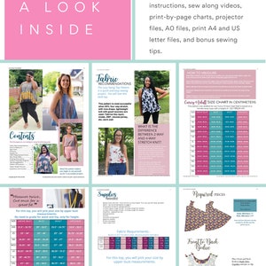 Easy Swing Top Sewing Pattern PDF | XXS-6XL | Projector & Printable ...