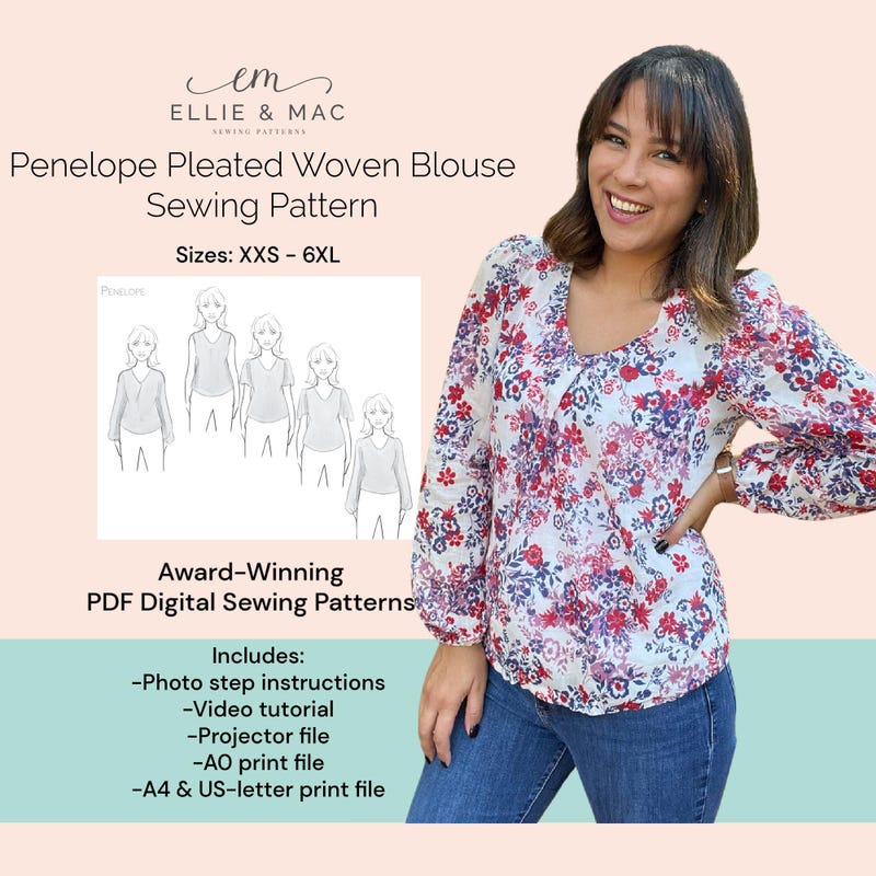 Pleated Top Pattern - Etsy