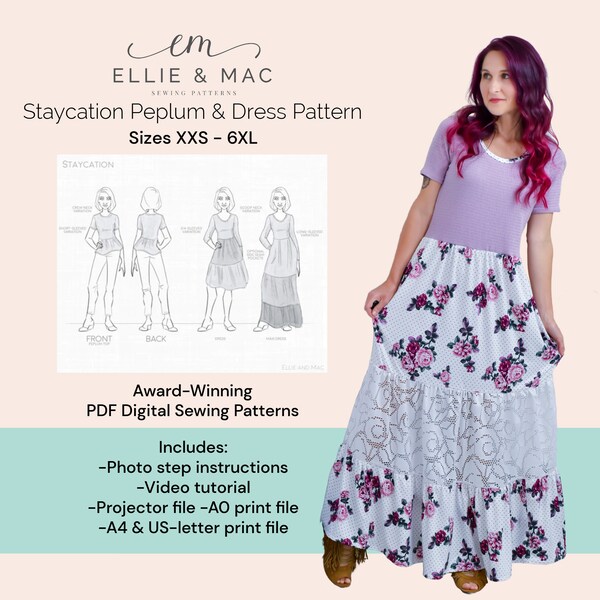 Ellie and Mac Sewing Patterns - Etsy