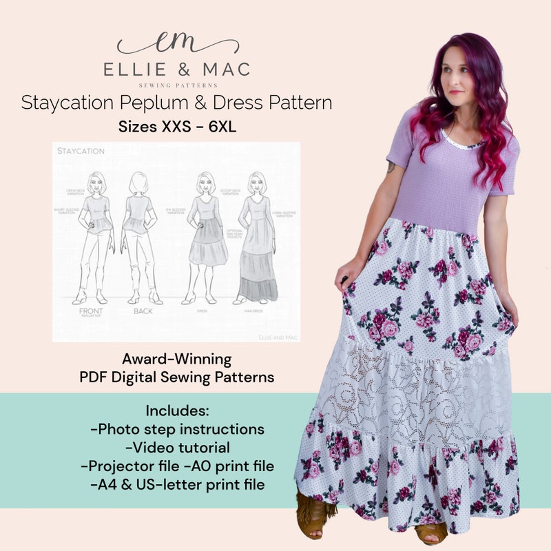 Ellie and Mac Sewing Patterns - Etsy