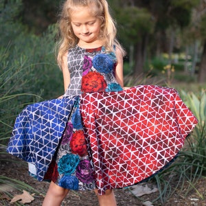 Twirl Dress PDF Sewing Pattern + Video Tutorial for Kids - Sizes 12 ...