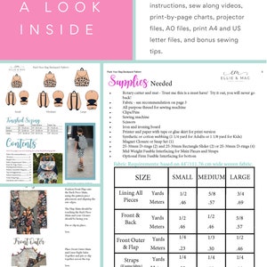 Backpack Sewing Pattern: Three Sizes - Ellie and Mac (digital PDF) - Etsy