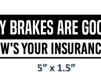 Insurance Decal - Etsy