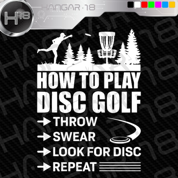 Disc Golf Decal - Etsy
