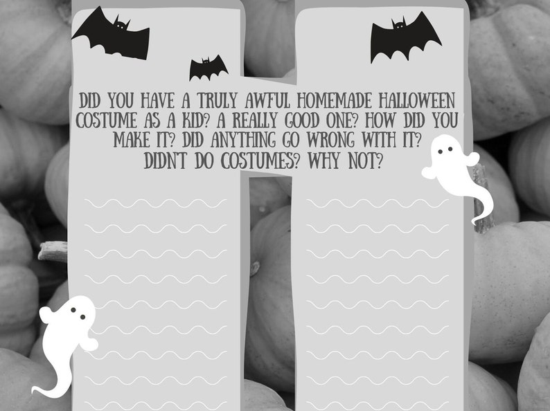 5 Halloween Writing Prompts - Etsy