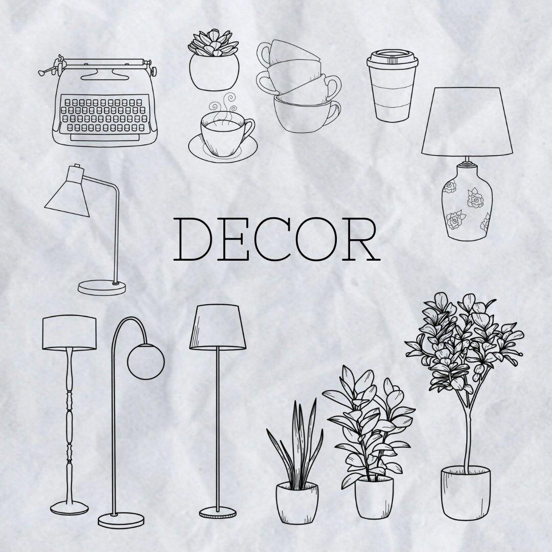 37 Library Inspired Procreate Stamps 3 Book Brushes Design Fineline ...