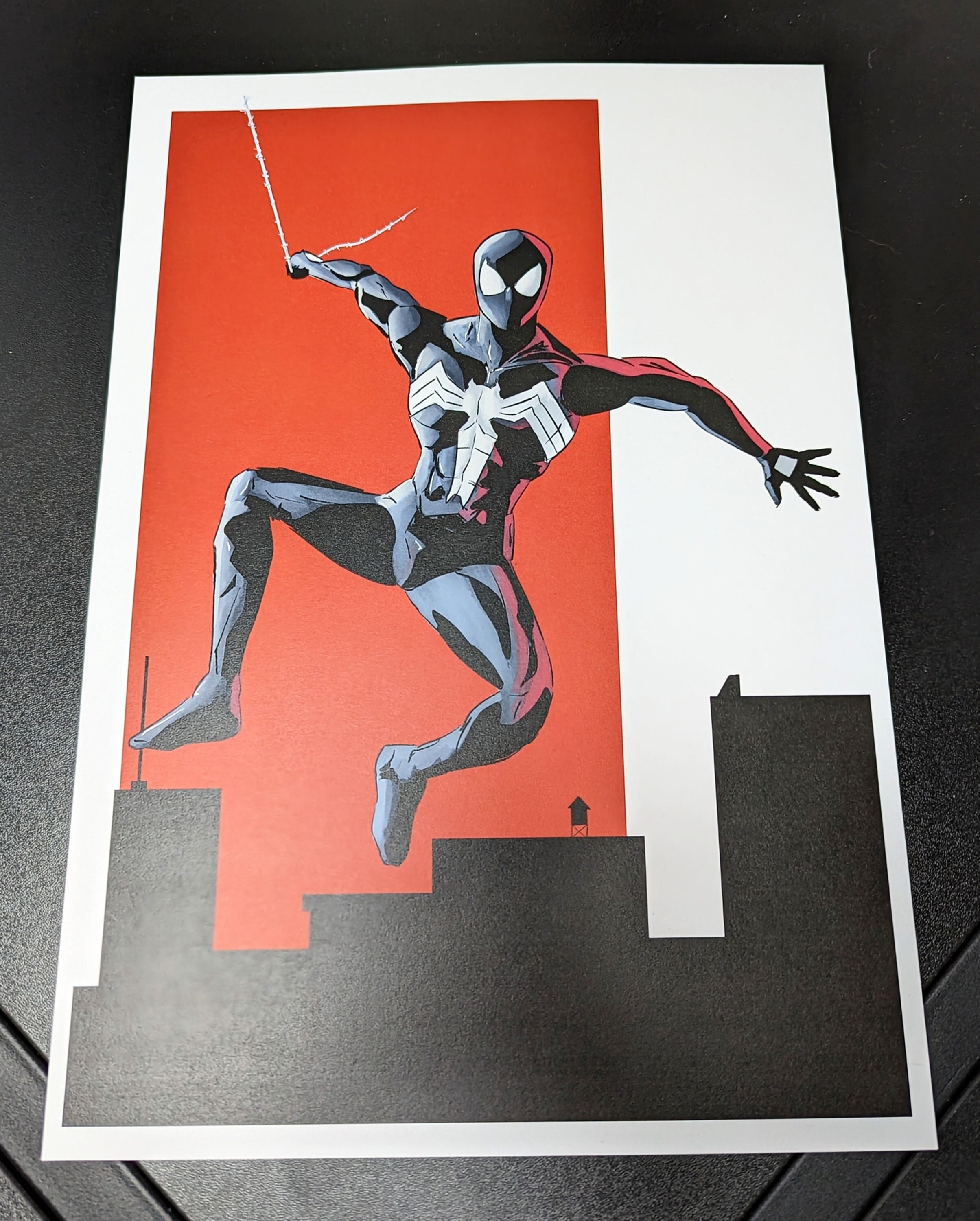 Symbiote Spider-man Marvel's Spider-man 2 Art Print - Etsy