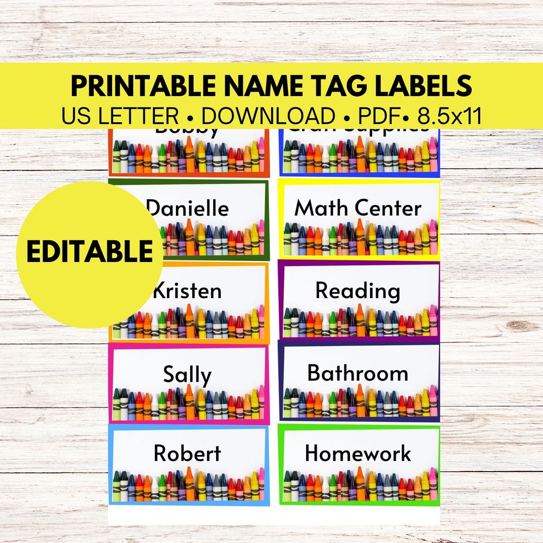 Classroom Labels, Name Stickers for School, Cubby Name Tags, Labels for ...