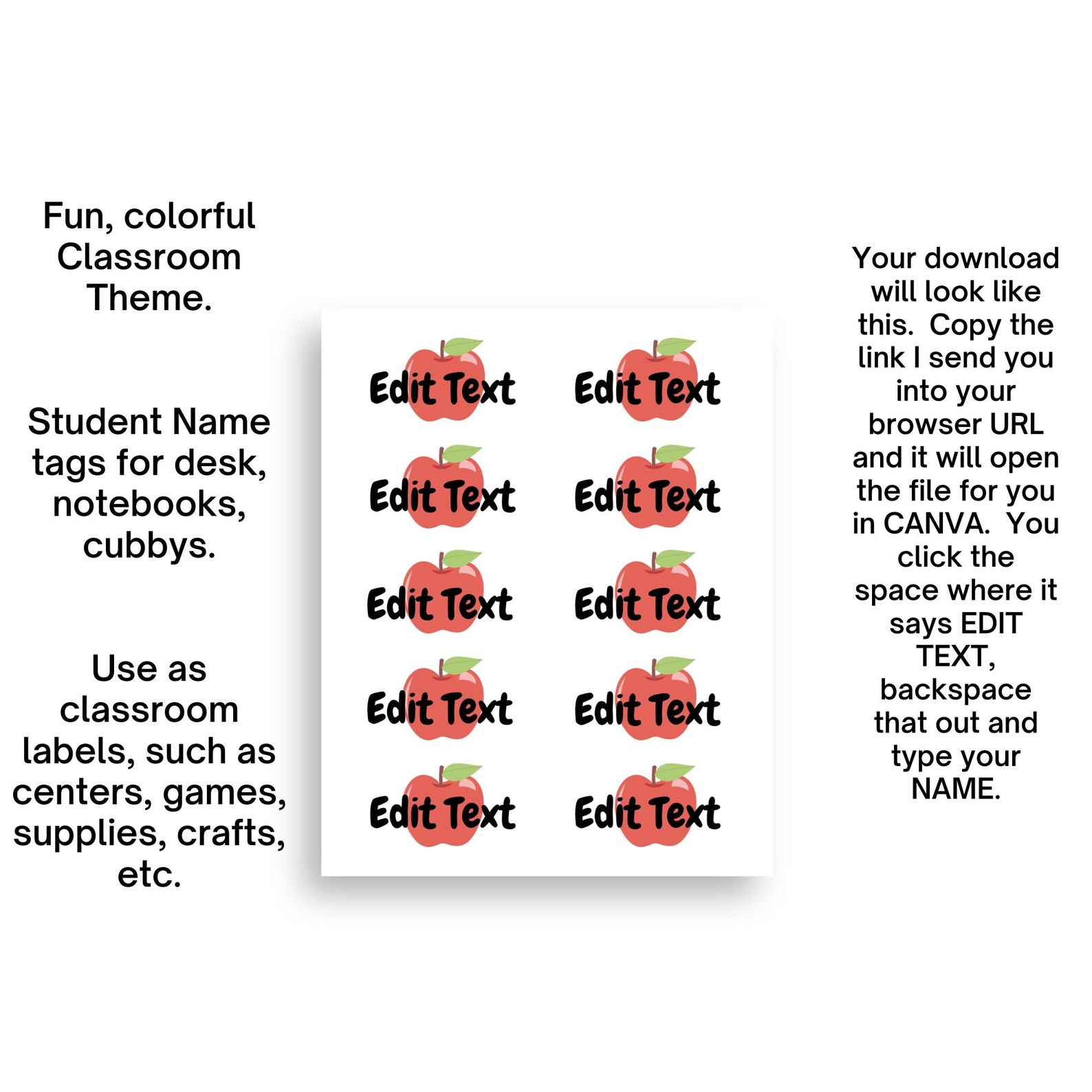 Classroom Labels, Cubby Name Tags, Labels for School, School Supply ...