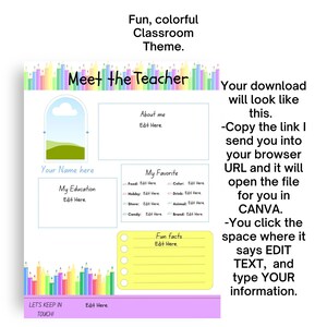 Meet the Teacher Template, Editable Back to School Flyer, First Day of ...