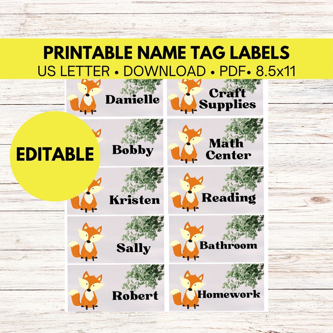 School Name Labels, Kids School Labels, Classroom Labels, Name Stickers ...