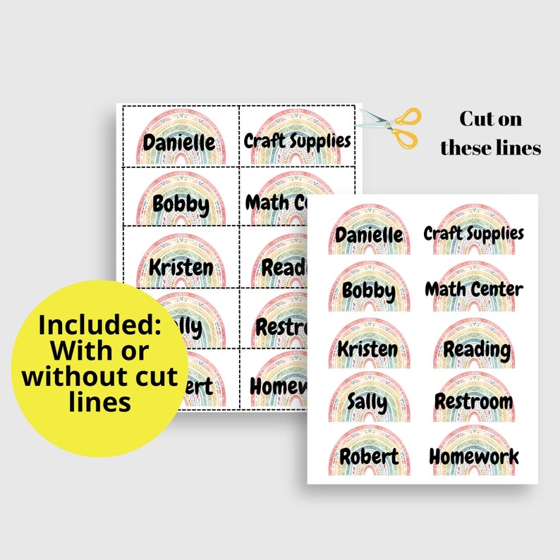 Classroom Labels, Name Stickers for School, Cubby Name Tags, Labels for ...
