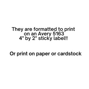 School Supply Labels, Classroom Decor, School Name Labels, Kids School ...