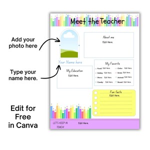 Meet the Teacher Template, Editable Back to School Flyer, First Day of ...