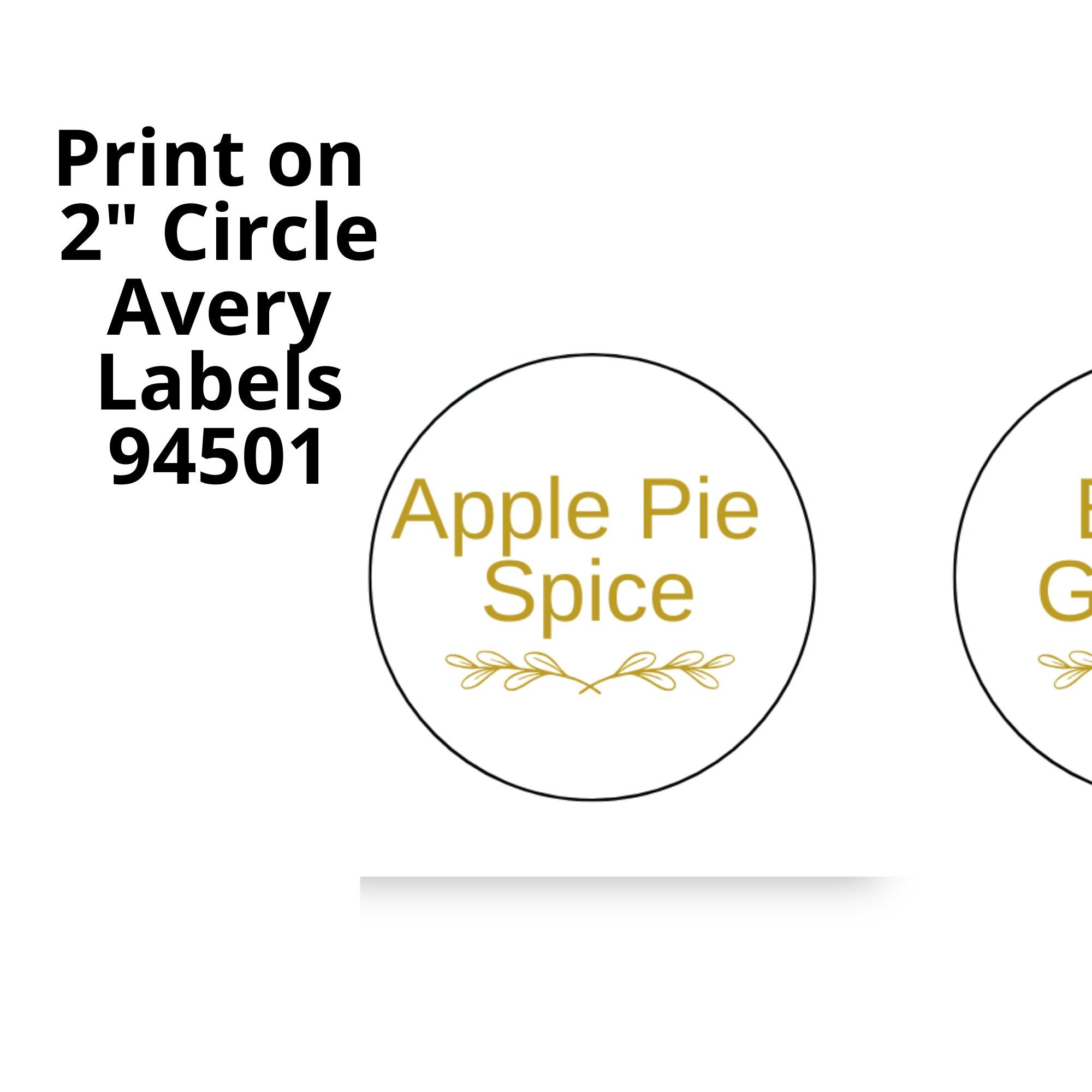 Spice Jar Labels Printable, Printable Pantry Labels, Seasoning Labels ...