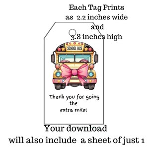 Bus Driver Thank You Card, Bus Driver Appreciation Gift, End of School ...