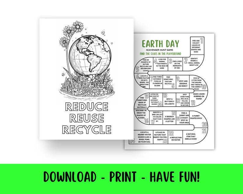 Earth Day Activities for Kids, Earth Day Games, Earth Day Craft, Word ...