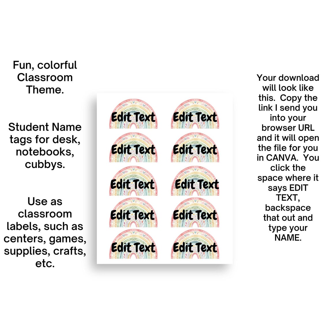 Classroom Labels, Name Stickers for School, Cubby Name Tags, Labels for ...