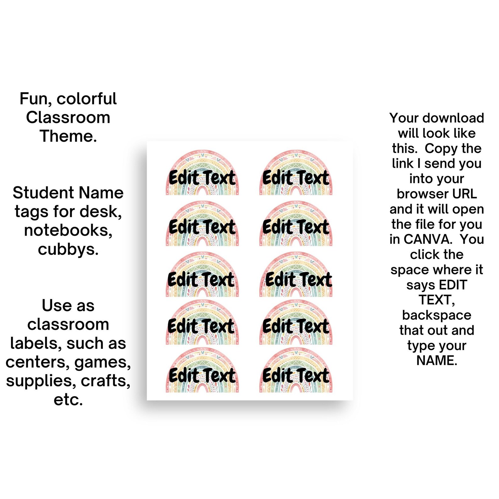 Classroom Labels, Name Stickers for School, Cubby Name Tags, Labels for ...