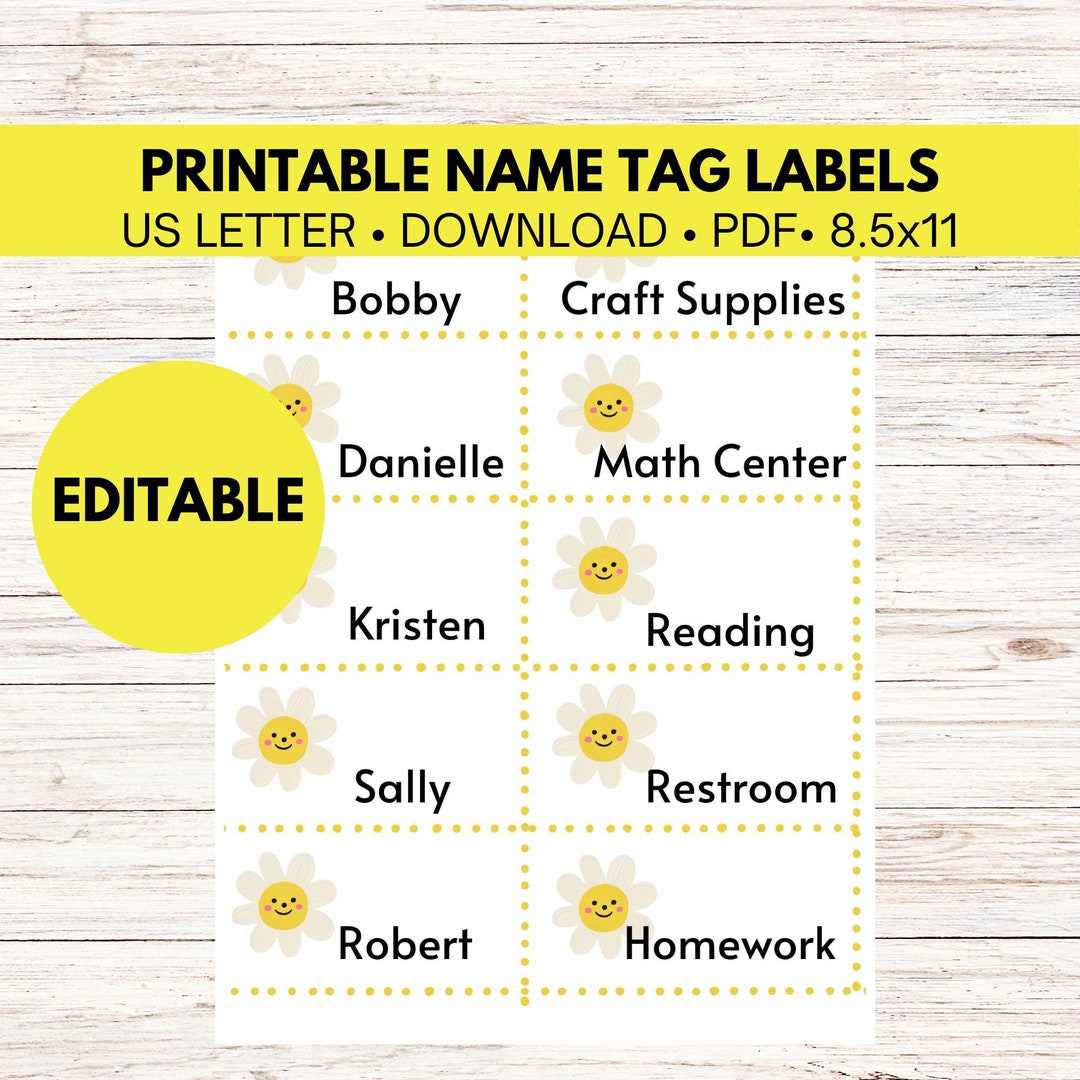 Cubby Name Tags, Kids School Labels, Classroom Labels, Name Stickers ...
