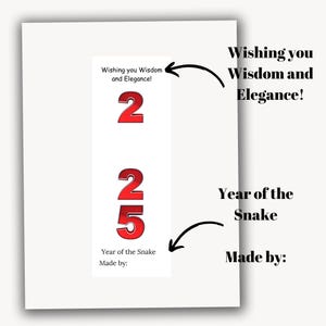 Lunar New Year 2025 Bookmark, Chinese New Year Printable Bookmarks ...