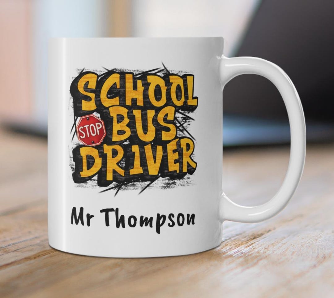 Bus Driver Gift, Bus Driver Thank You, Bus Driver Cup, School Bus ...