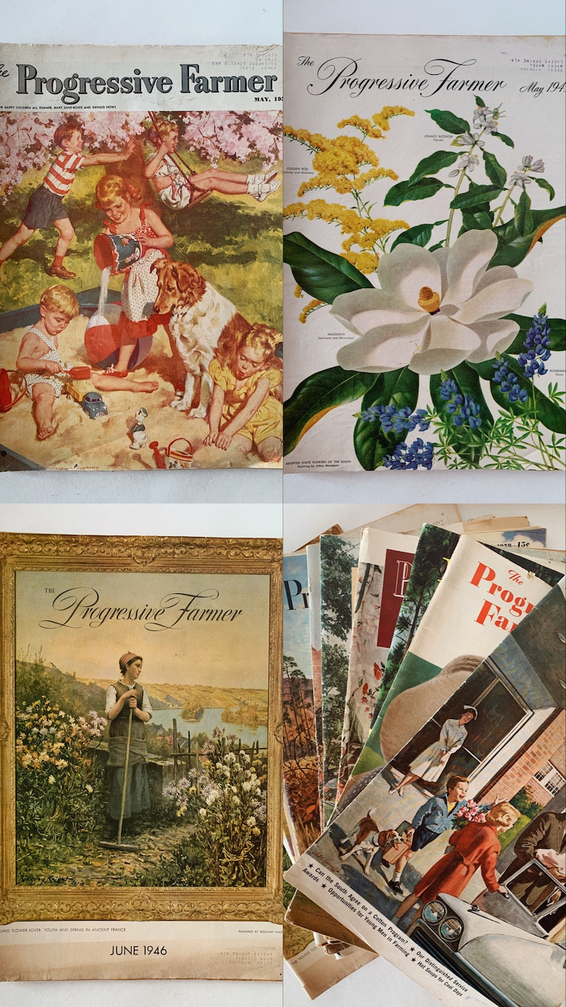The Progressive Farmer Magazine, Vintage Magazines Mid Century 1940s ...
