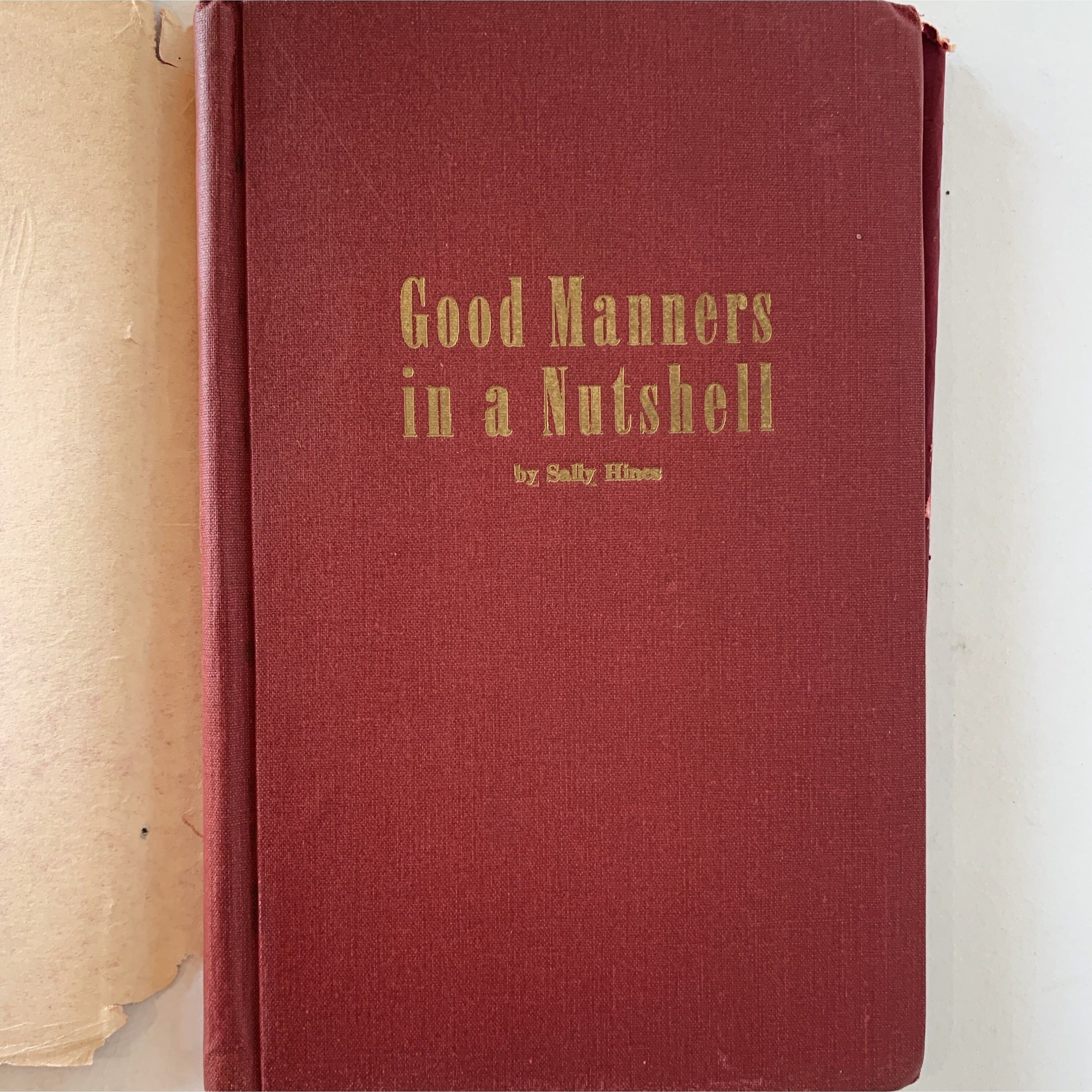 Good Manners in a Nutshell, Sally Hines, 1946 Hardcover Etiquette Book ...