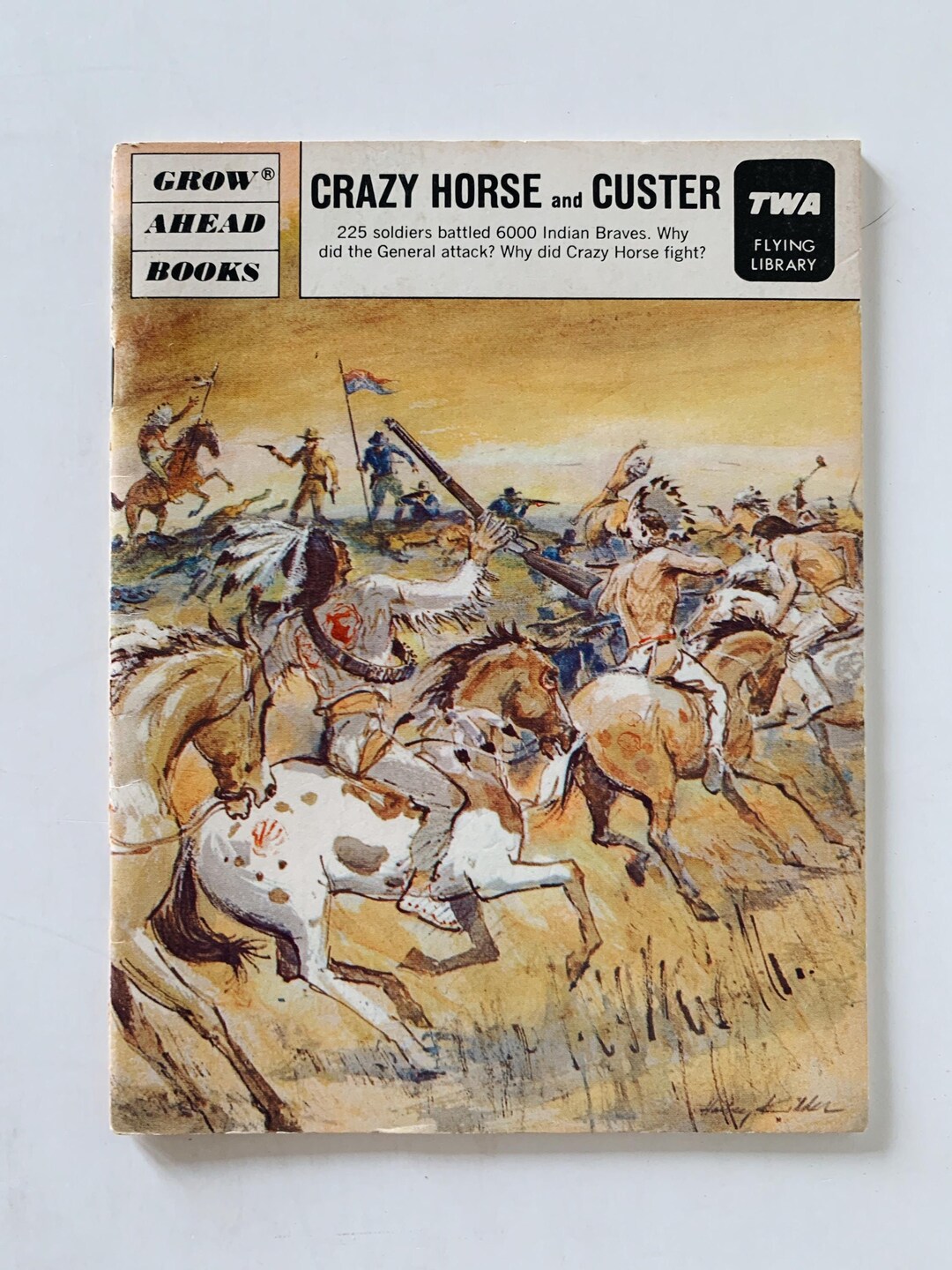 Crazy Horse and Custer, TWA Flying Library, Grow Ahead Books, 1977 - Etsy