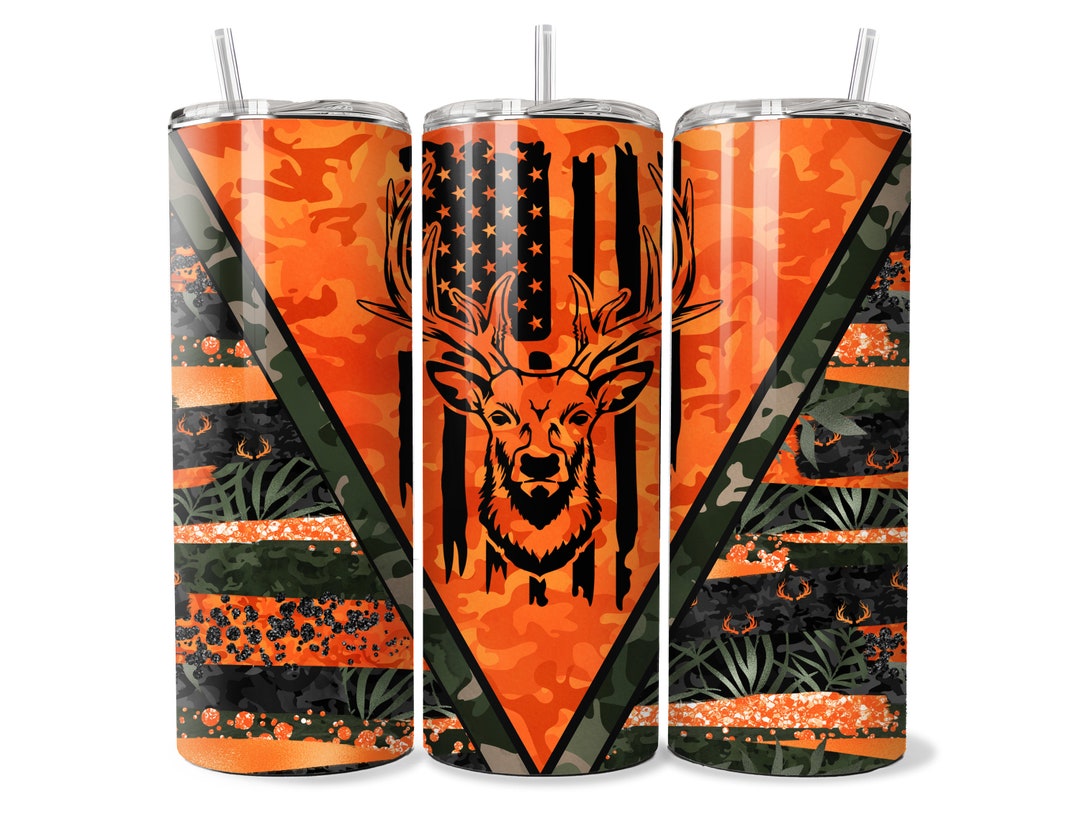 20oz Hunting Orange Buck Tumbler - Etsy