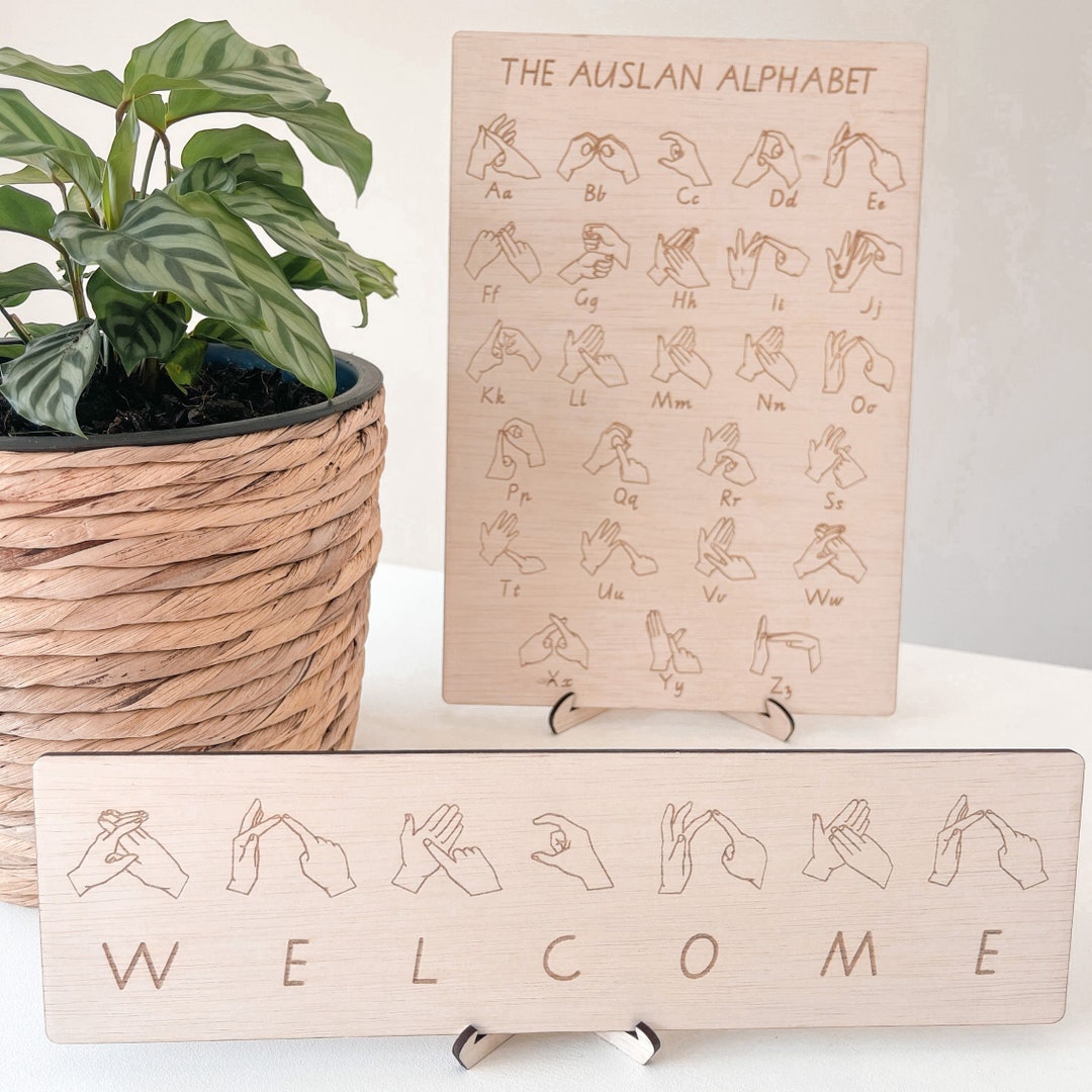 AUSLAN Alphabet and Welcome Signs, Australian Sign Language Deaf ...