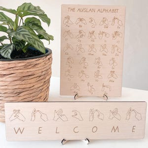 AUSLAN Finger Spelling Alphabet Sign, Visual Tool Resource for Learning ...