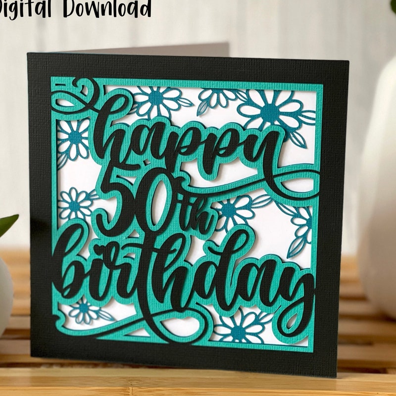 50th Birthday Cards - Etsy